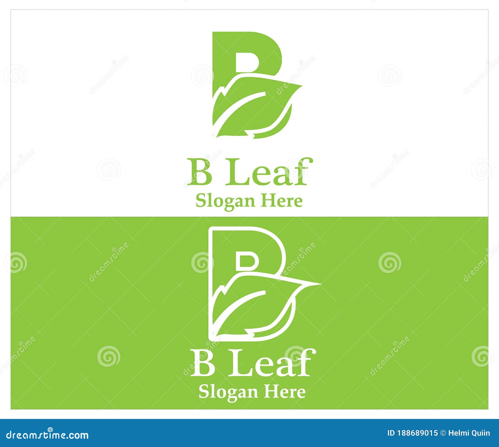 B leaf Logo stock vector. Illustration of design, good - 188689015