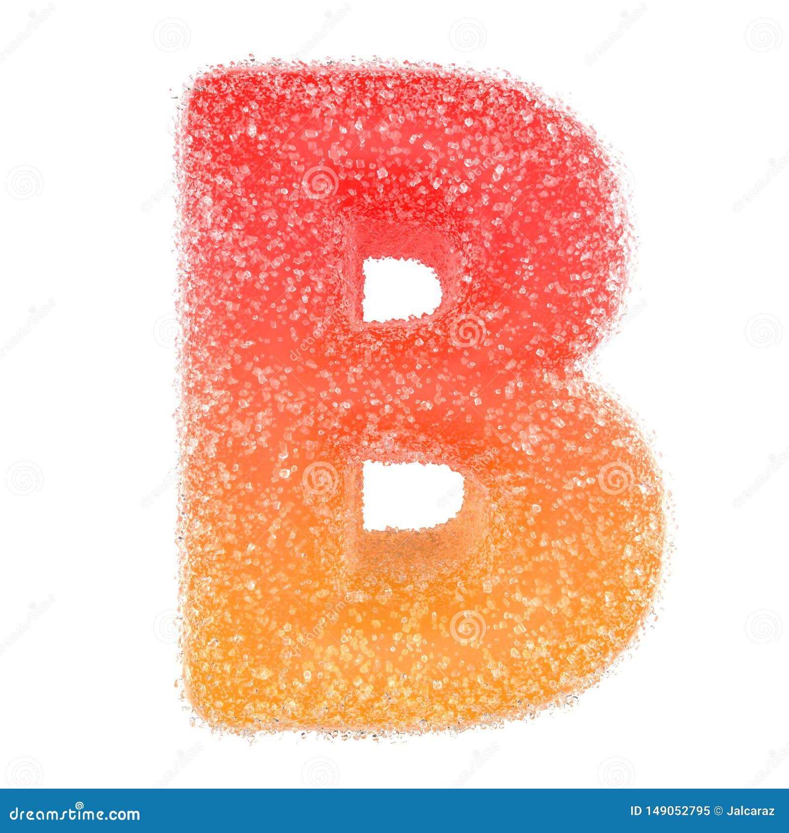 B - Letter of the Alphabet Made of Candy Stock Illustration ...