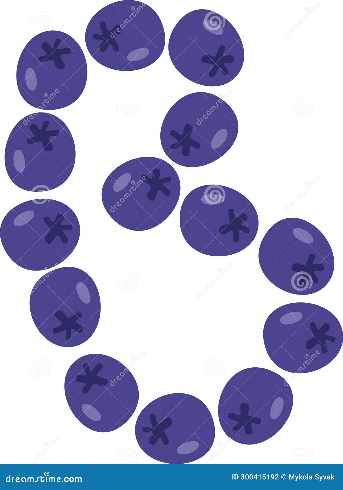 B Letter Blueberry stock illustration. Illustration of alphabet - 300415192