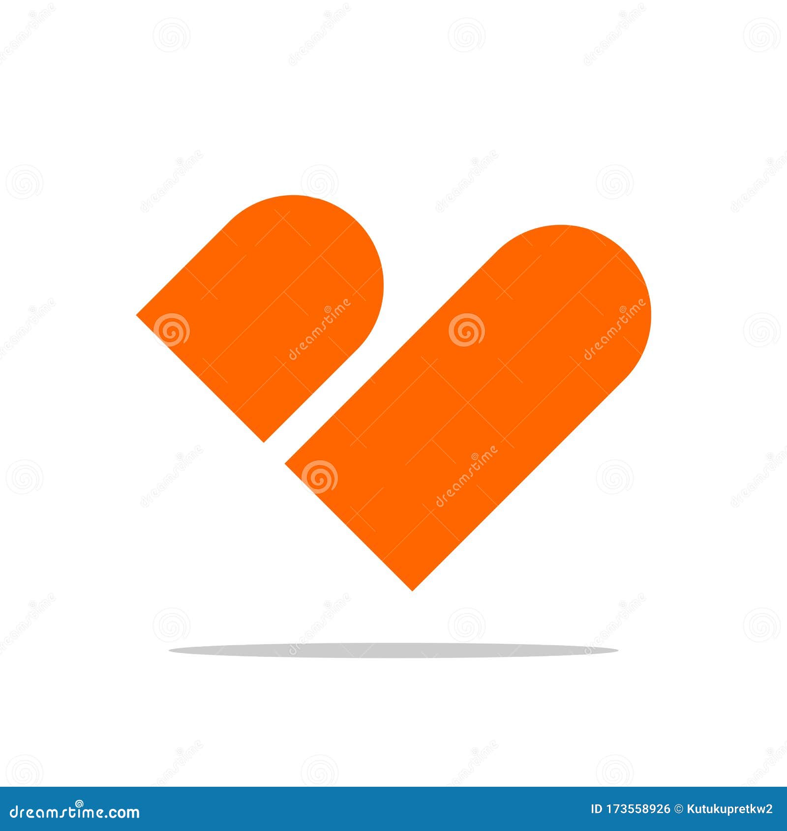 B Letter Heart Shape Logo Template Illustration Design. Vector EPS 10 ...