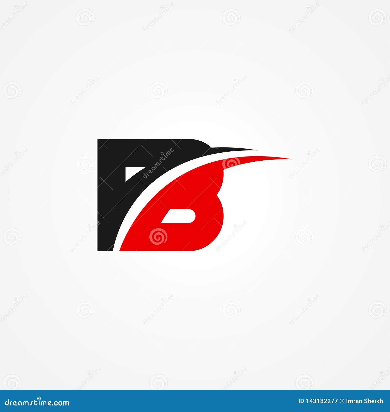 B Letter Logo Design Template Vector Illustration Stock Vector ...