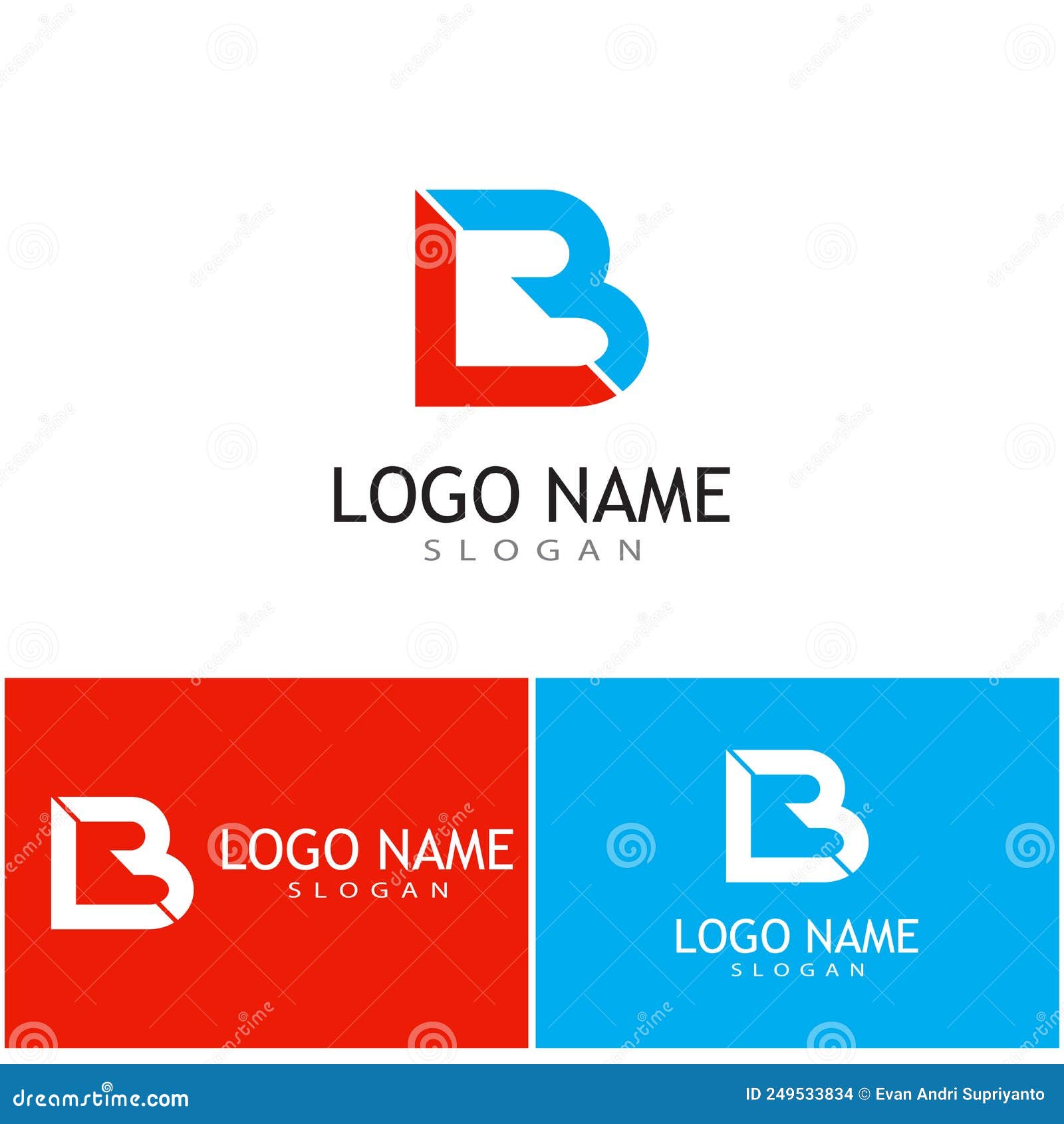 B Letter Logo Template Vector Illustration Stock Vector - Illustration ...