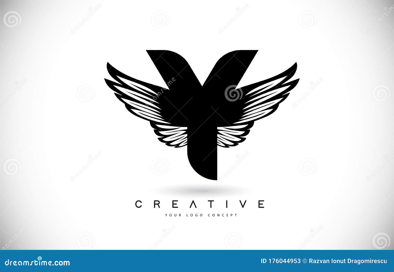 B Letter Logo with Wings. Creative Wing Letter B Logo Icon Design ...