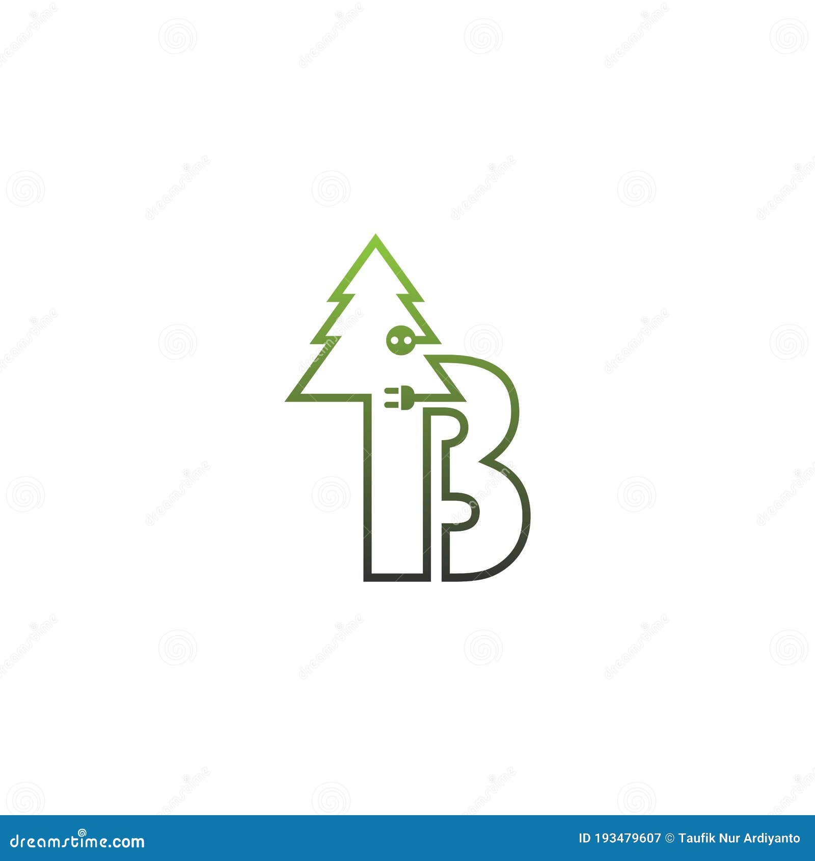 B Letter Tree Logo, Concept Letter B + Icon Tree Vector Stock Vector ...