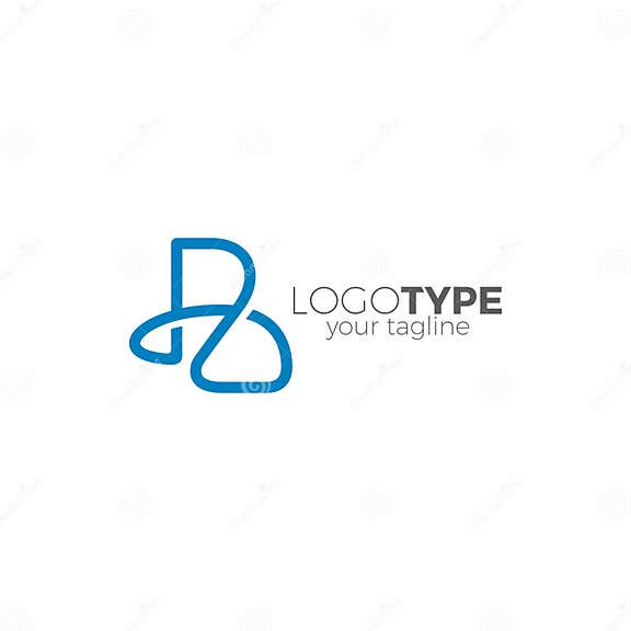 B Line Logo Simple stock vector. Illustration of logotype - 309937189