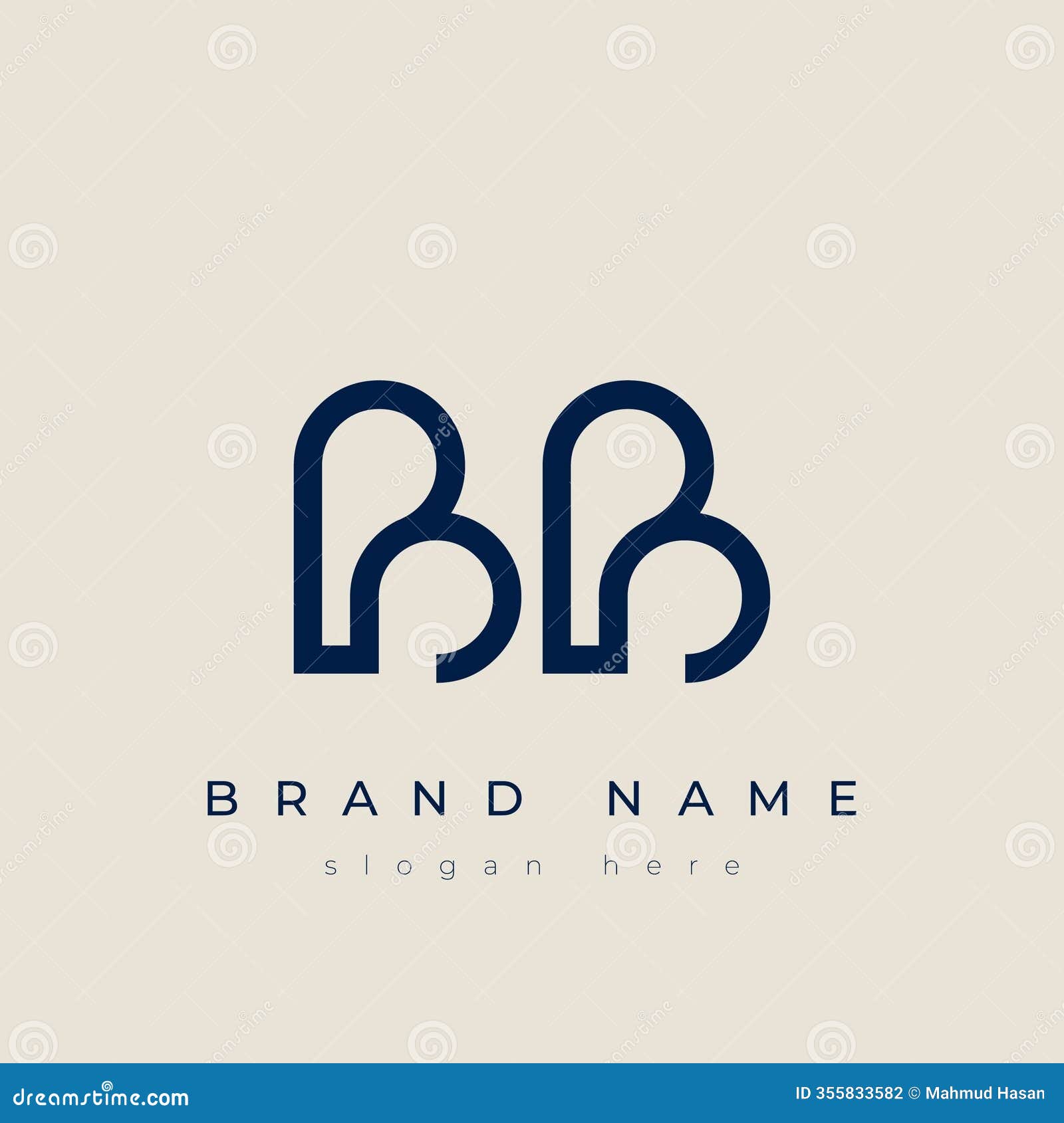 BB Alphabet Letter Icon Logo Stock Vector - Illustration of initials, logo: 355833582