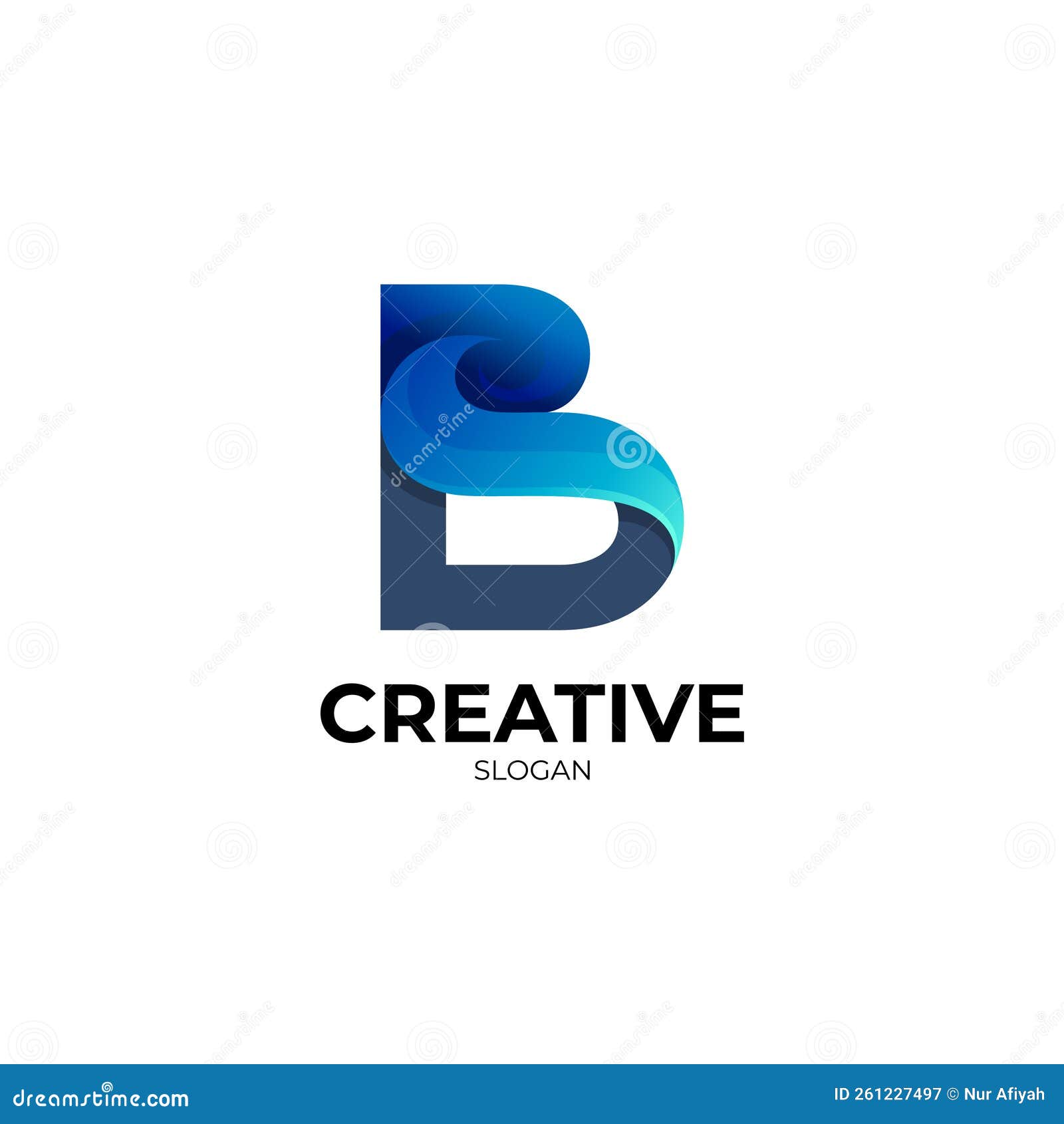 B Logo, Letter B Logo and Wave Design Stock Vector - Illustration of ...
