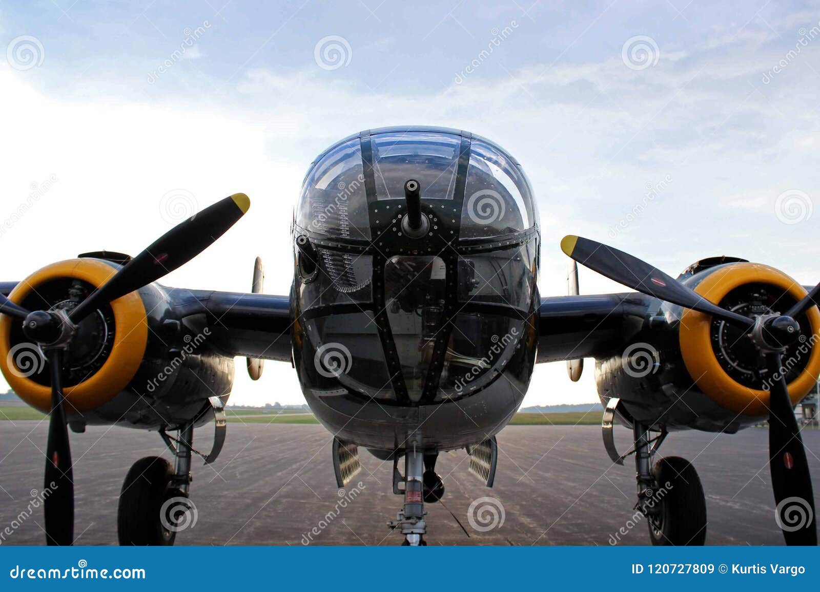 B-25 Mitchell Bomber editorial stock image. Image of warfare - 120727809
