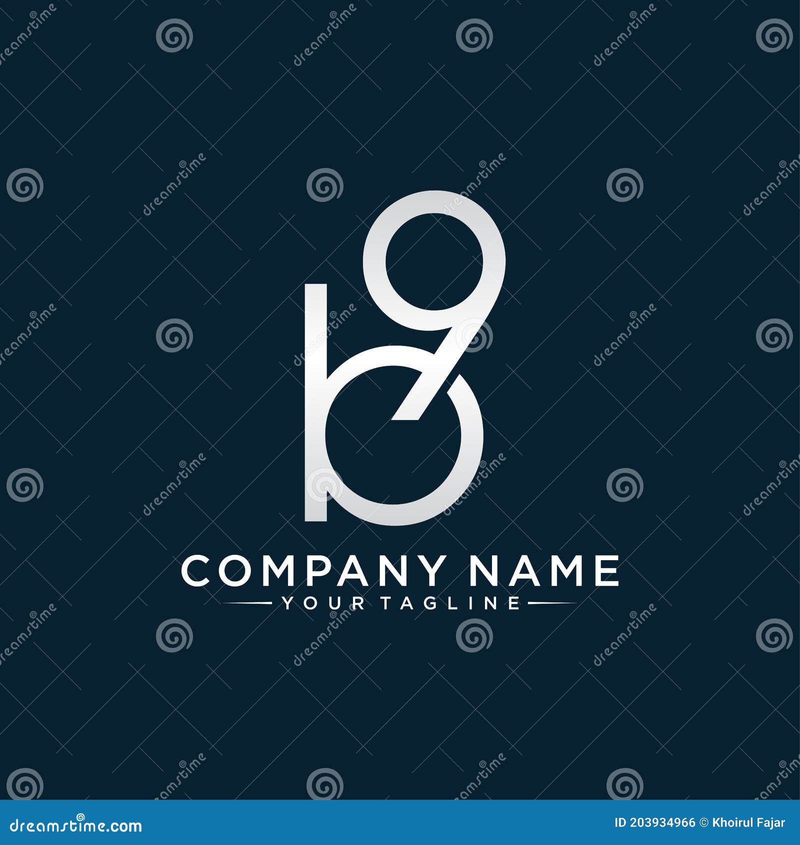 B9 Number Letter Logo Icon Designs Vector Stock Vector - Illustration ...