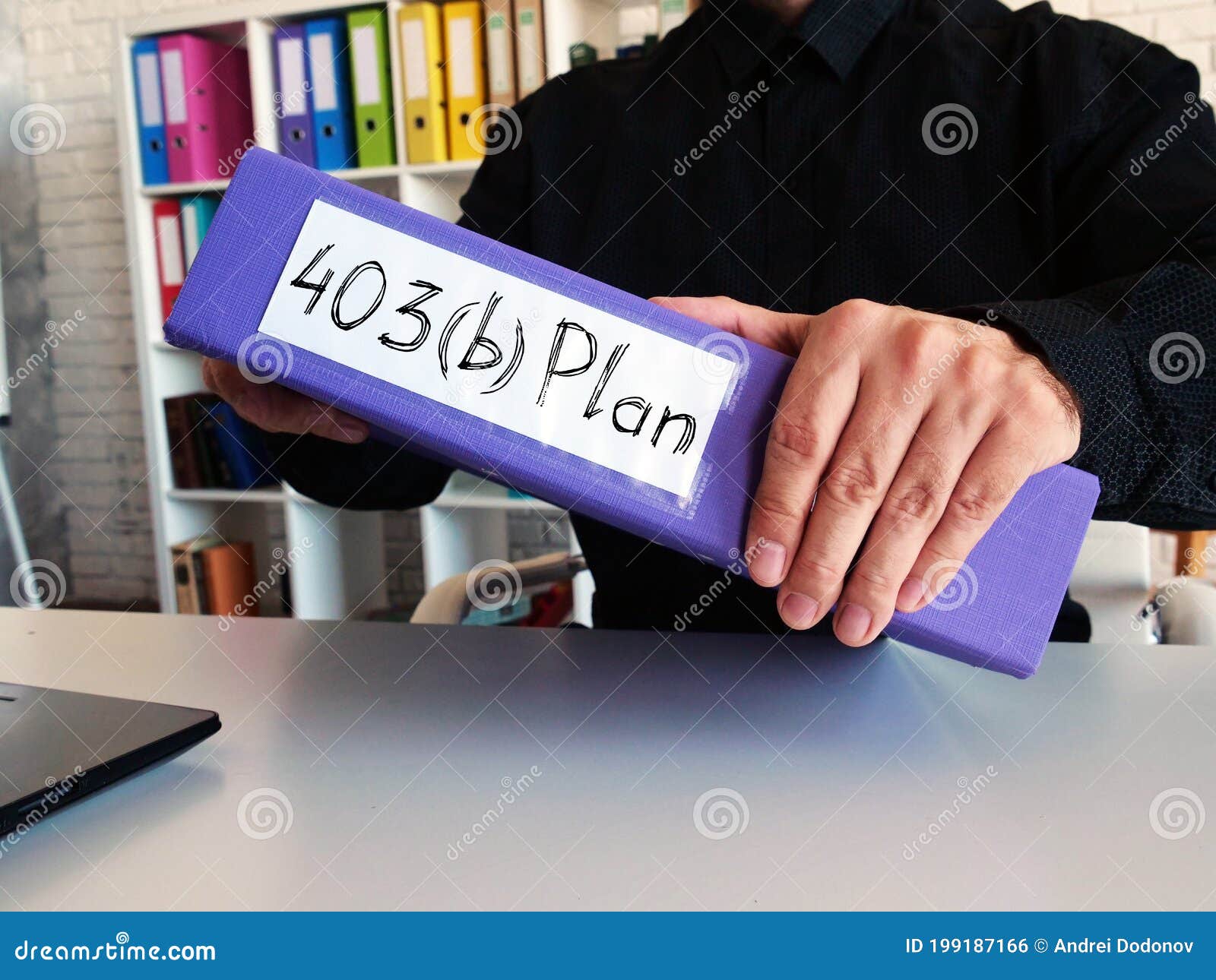 403 B Plan is Shown on the Conceptual Business Photo Stock Photo ...