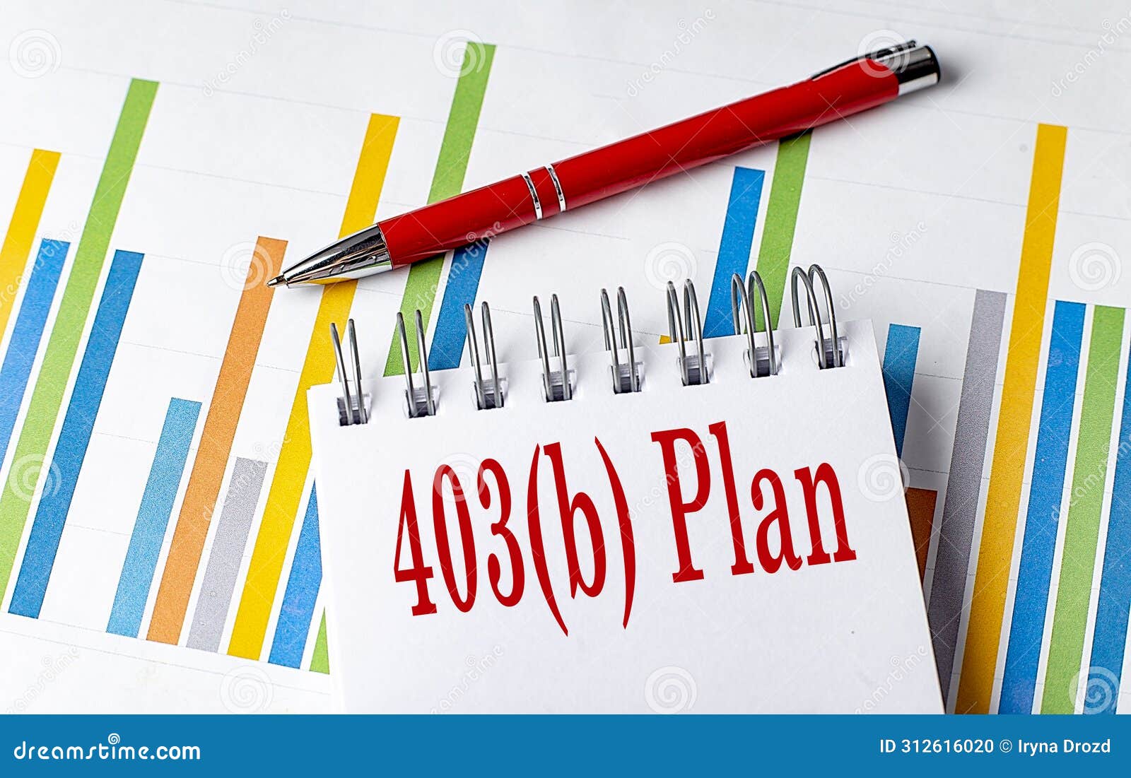 403 B PLAN Text on Notebook on Chart with Pen Stock Photo - Image of ...