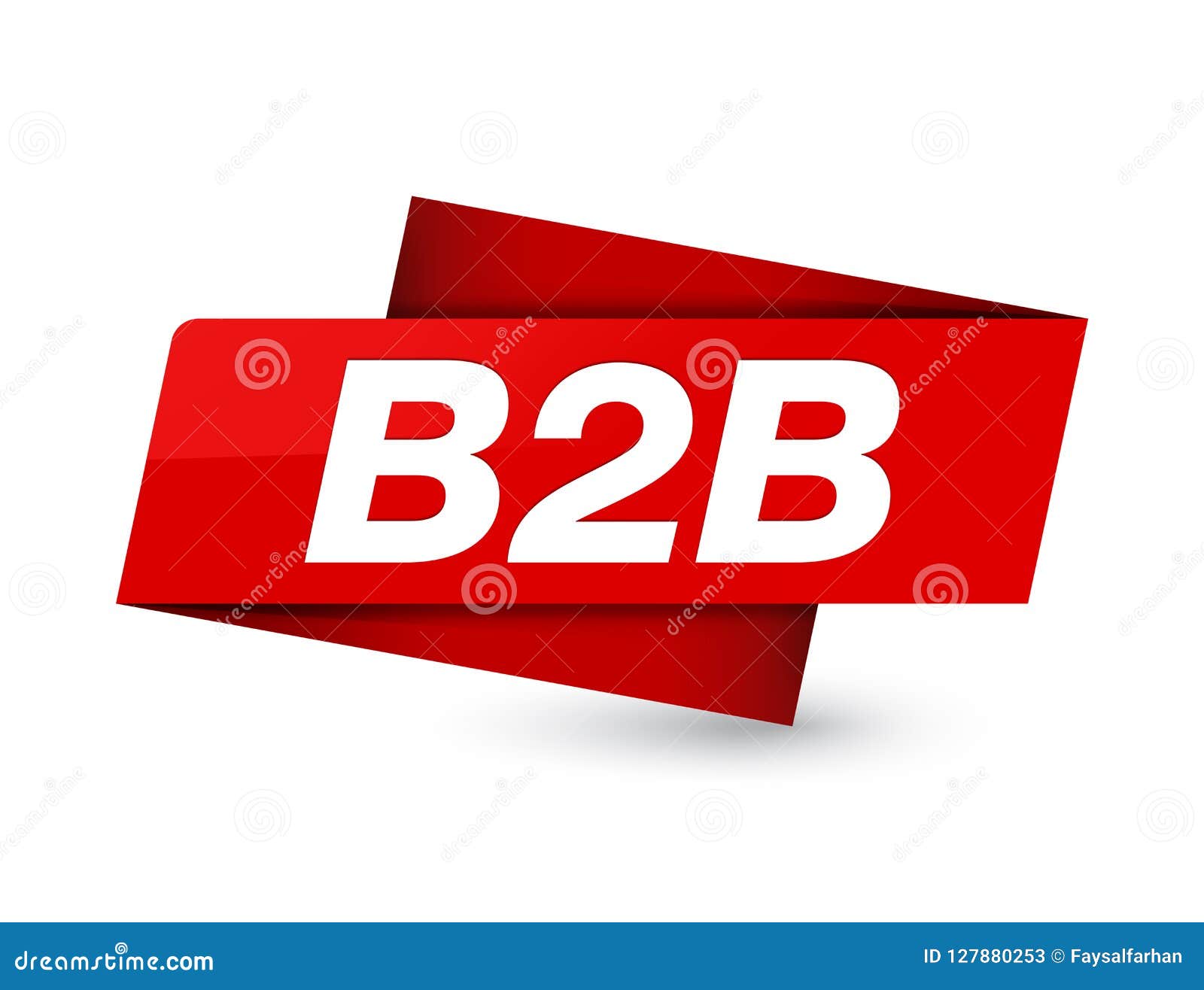 B2b premium red tag sign stock illustration. Illustration of premium ...
