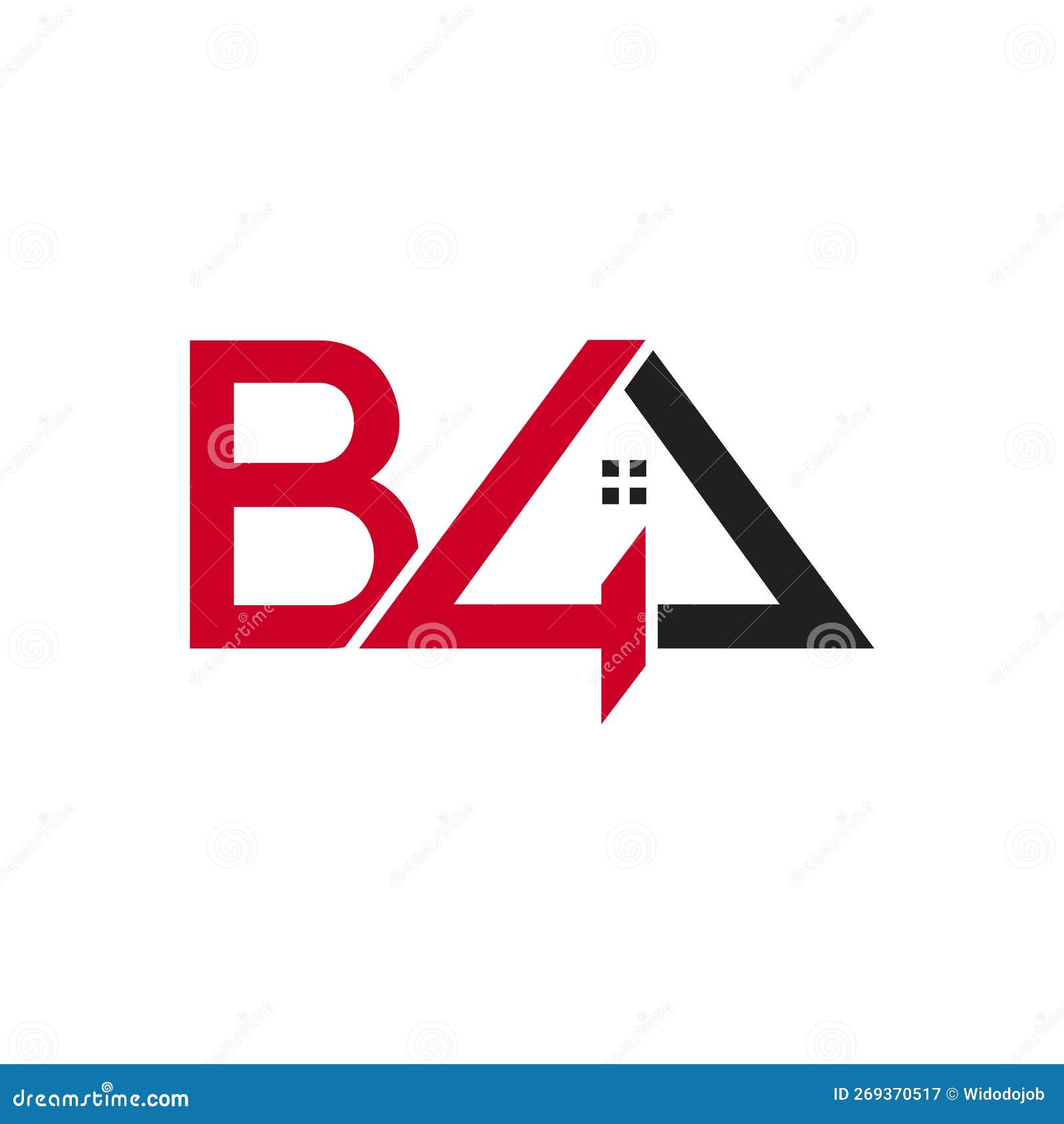 B4 Roof Logo Design Vector 269370517