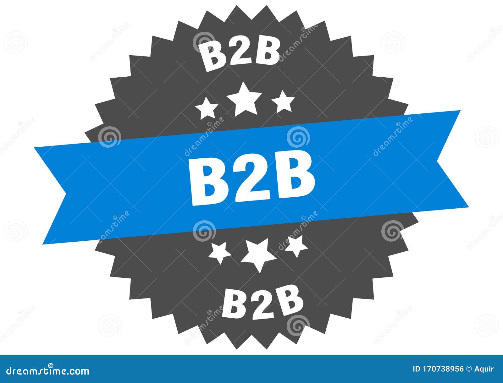 B2b Sign. B2b Circular Band Label. B2b Sticker Stock Vector ...