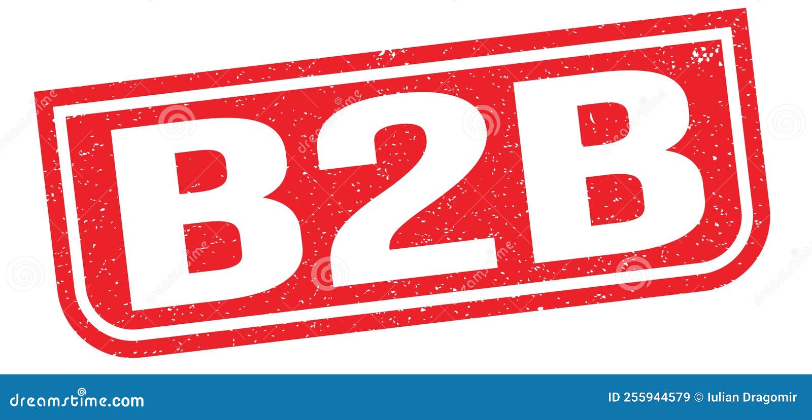 B2B Text Written on Red Stamp Sign Stock Illustration - Illustration of ...