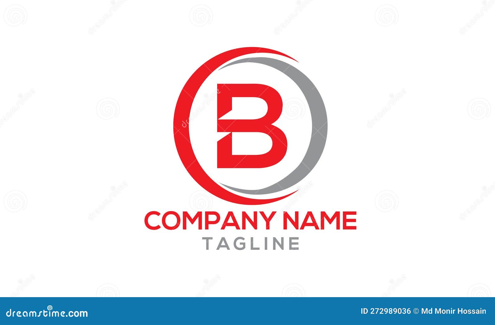B Typography Logo Design Alphabet Stock Vector - Illustration of circle ...