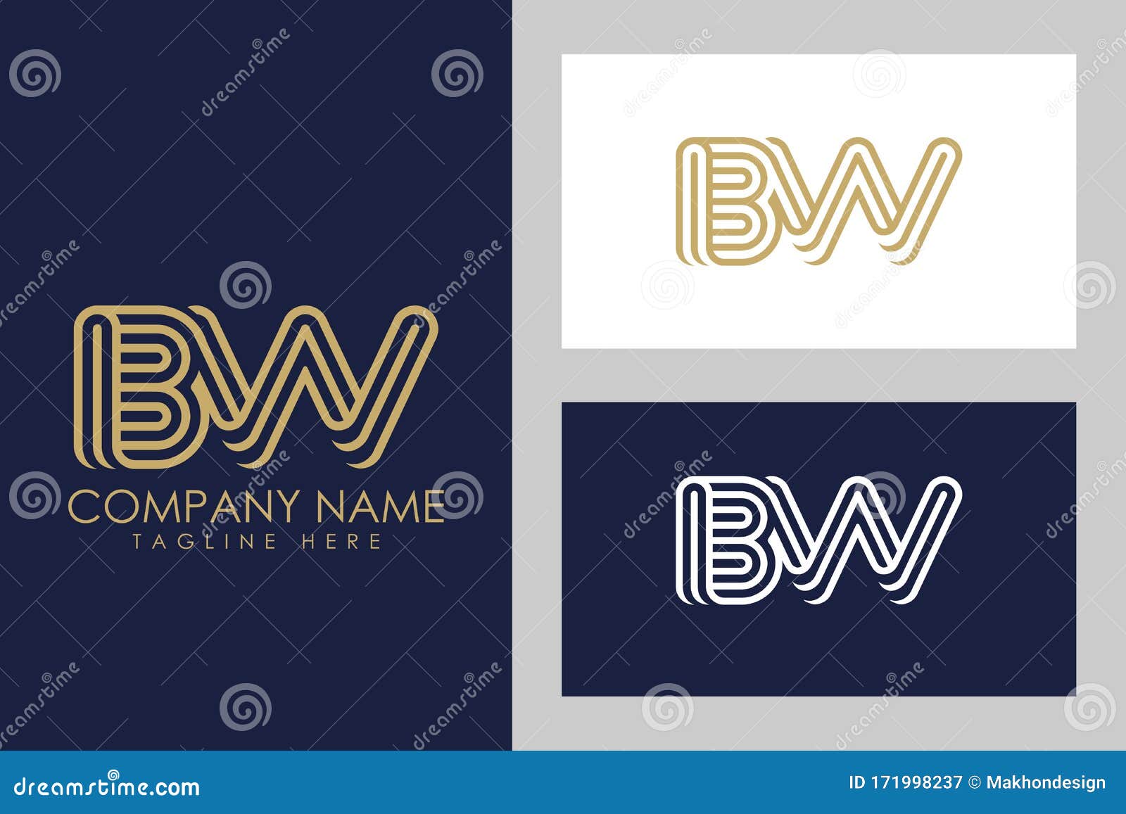 B and W Combination Lines Letter Logo. Creative Line Letters Design ...