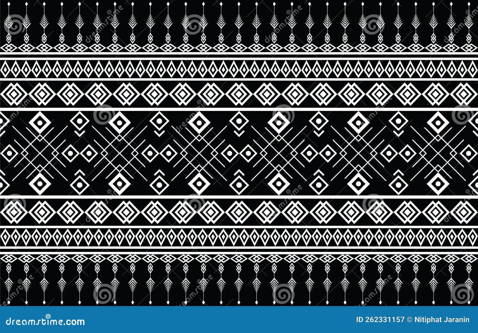 American Fabric Pattern Design.13 Stock Vector - Illustration of folk ...