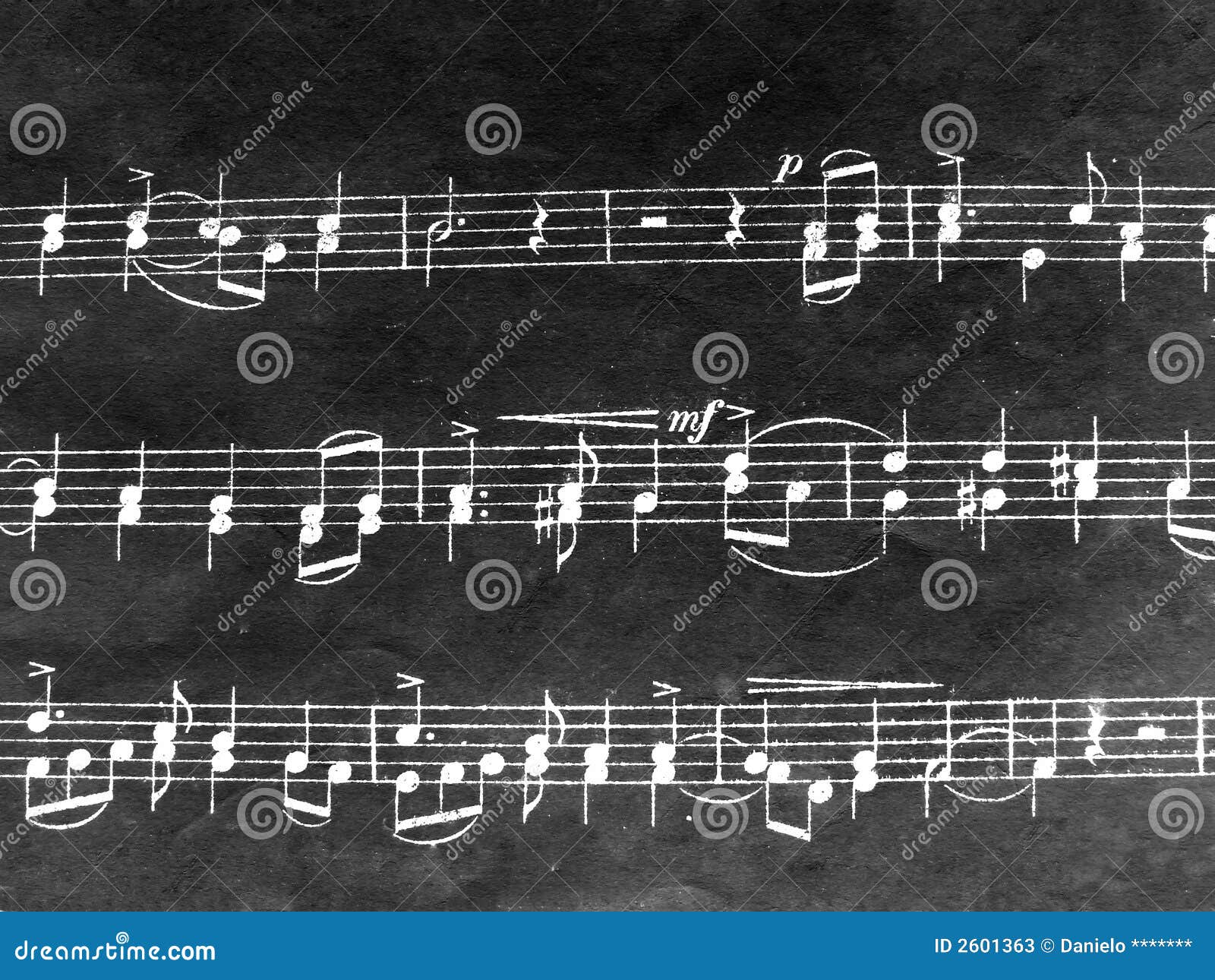 B/w musical notes stock image. Image of compose, bass - 2601363
