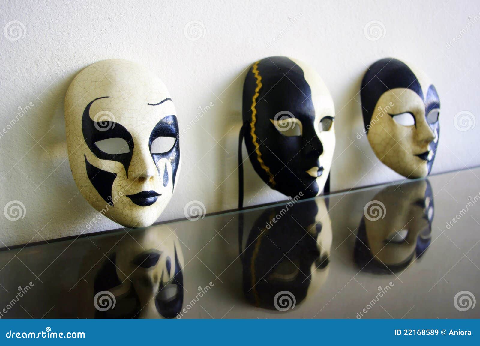 B&w venetian masks stock image. Image of mysterious - 22168589