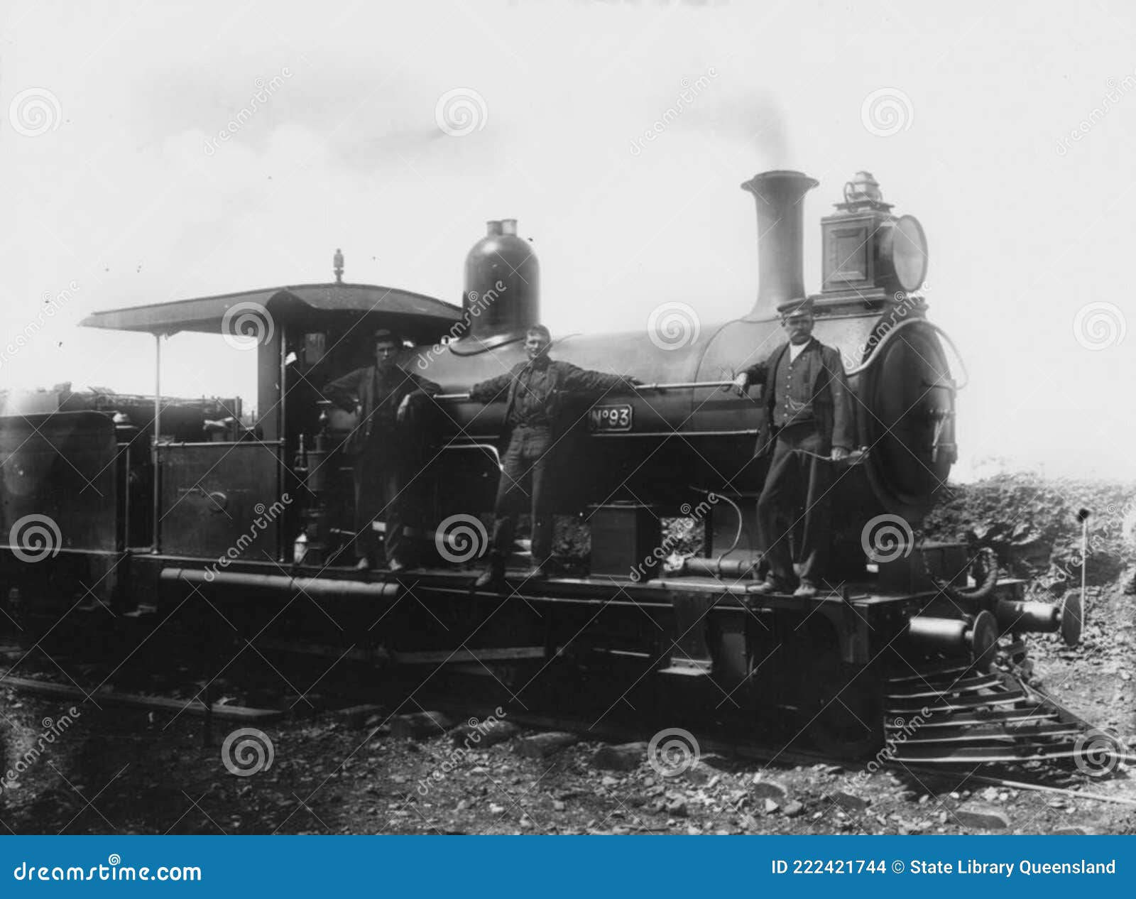 B13 Class Locomotive No. 93, Ca. 1886 Picture. Image: 222421744
