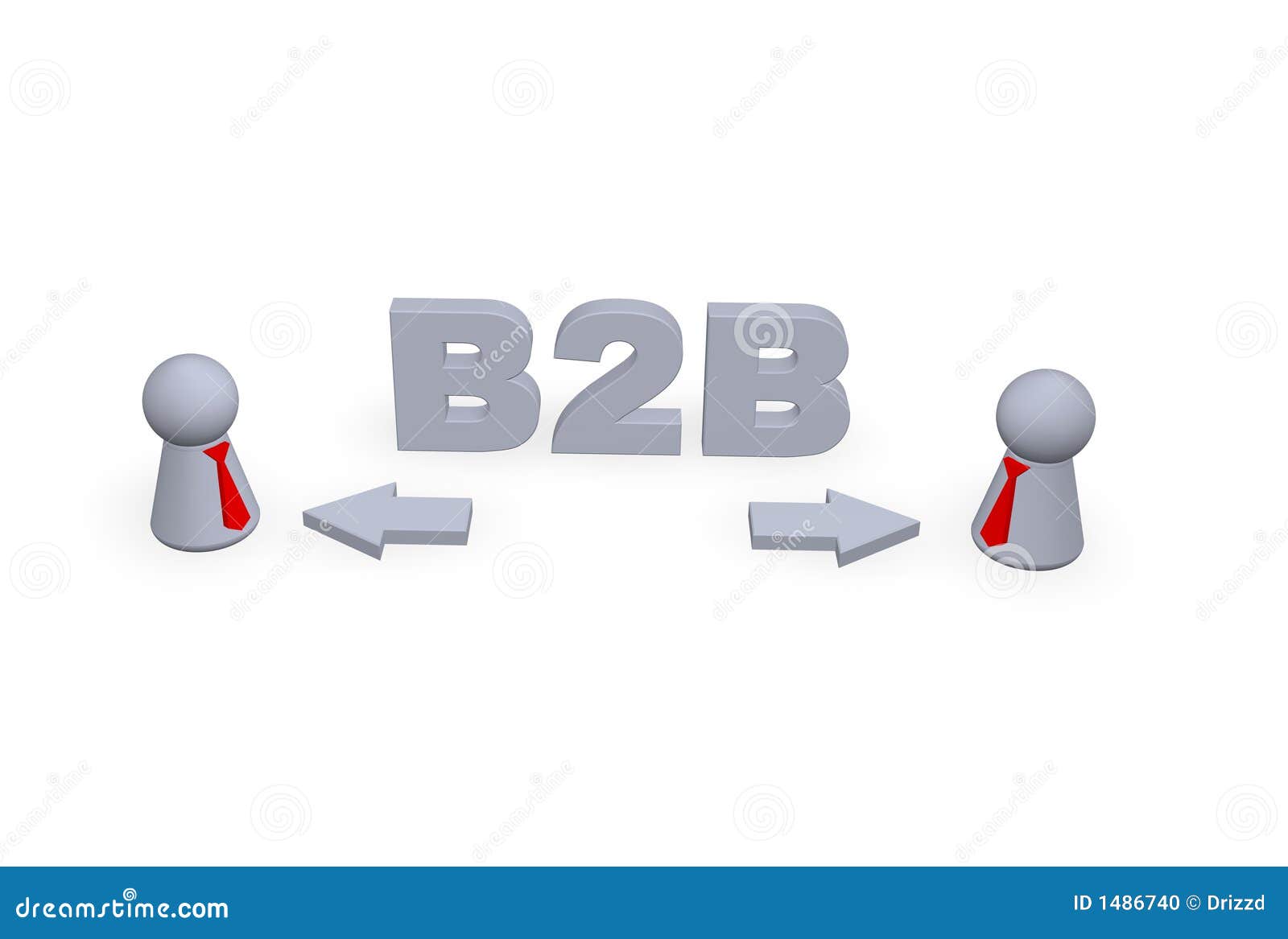 B2B stock illustration. Illustration of concept, joint - 1486740