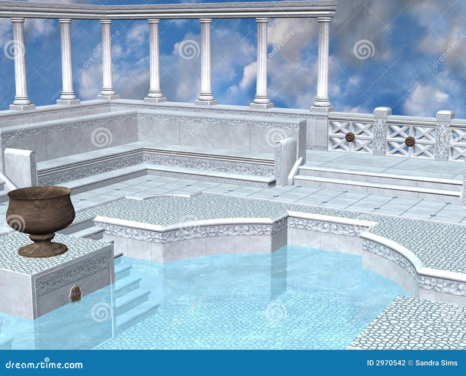 Baño Griego Fotografía de archivo - Imagen: 2970542