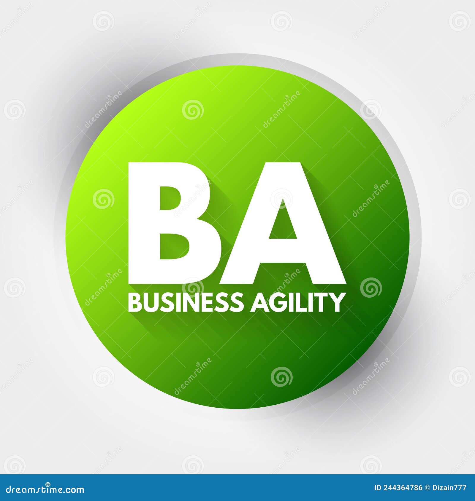 BA - Business Agility Acronym, Concept Background Stock Illustration ...