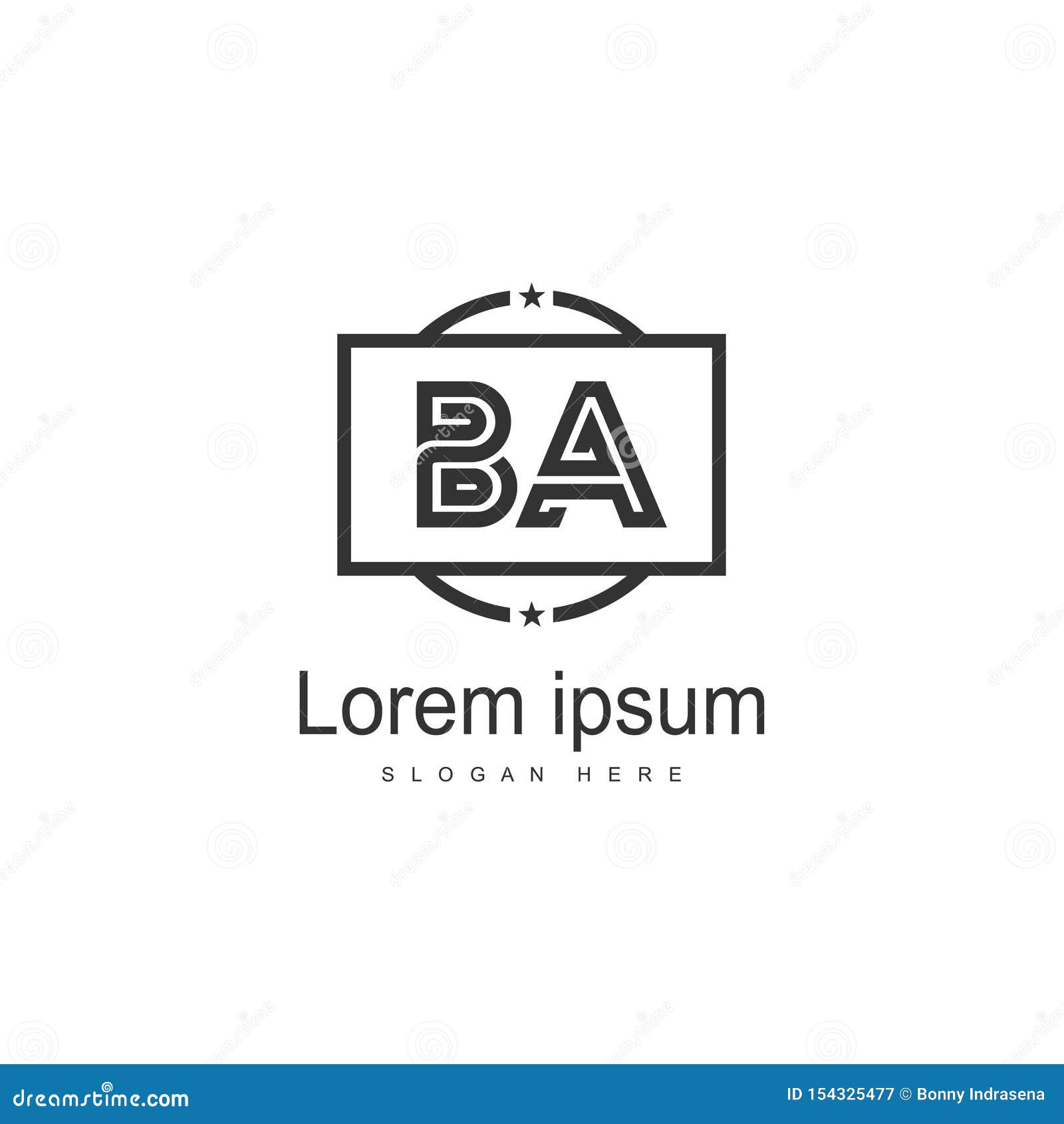 BA Letter Logo Design. Creative Modern BA Letters Icon Illustration ...