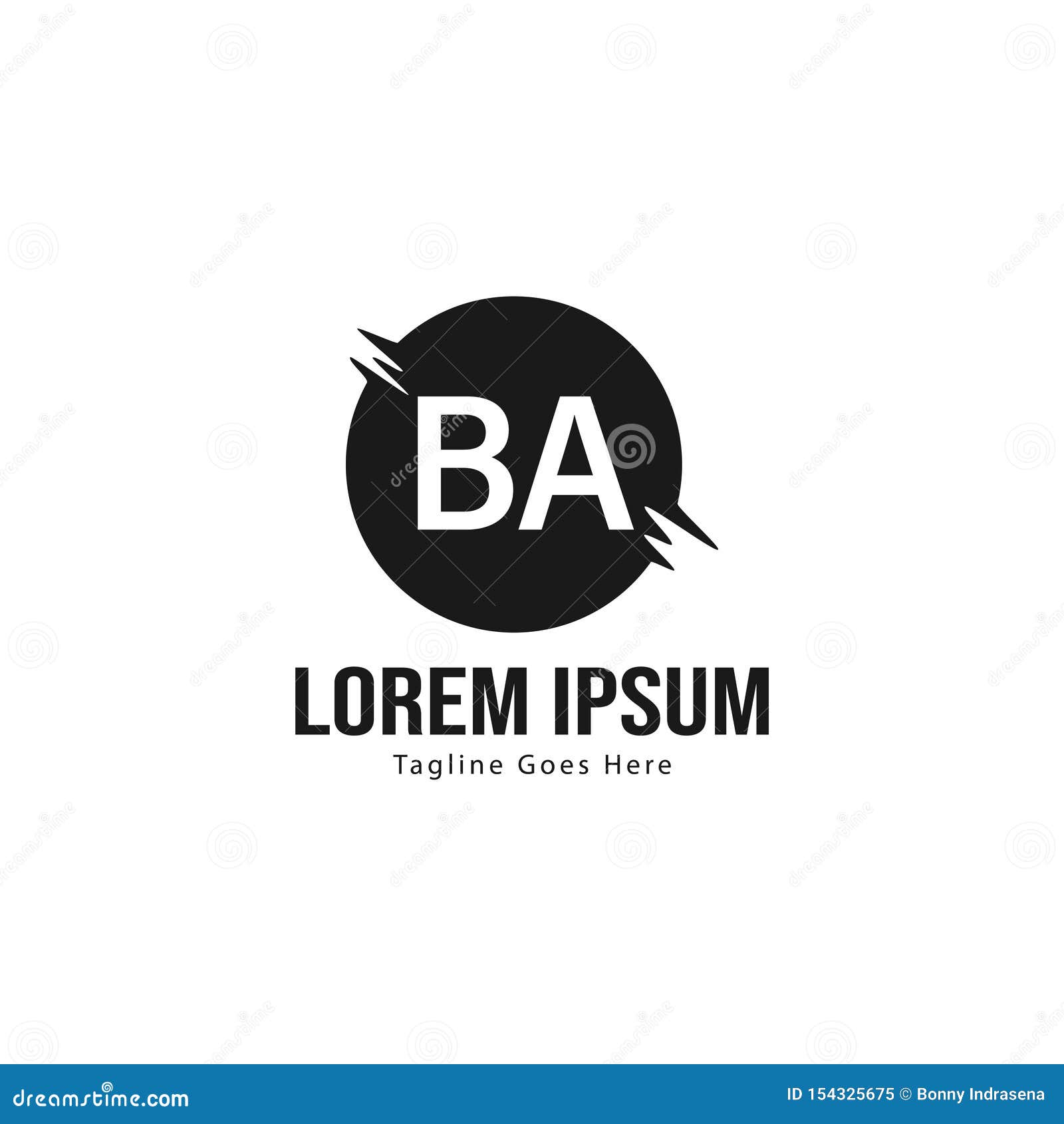 BA Letter Logo Design. Creative Modern BA Letters Icon Illustration ...