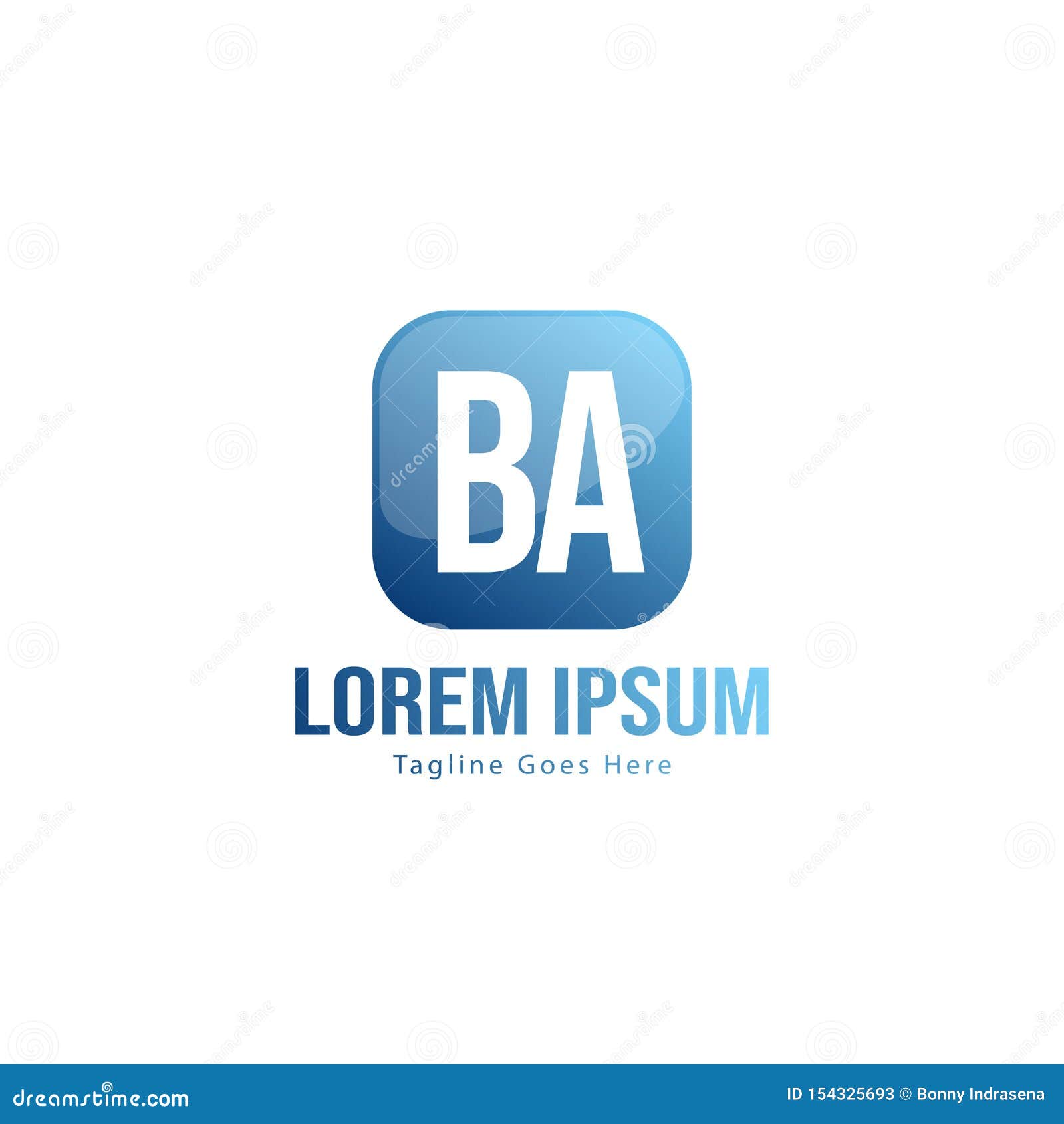 BA Letter Logo Design. Creative Modern BA Letters Icon Illustration ...
