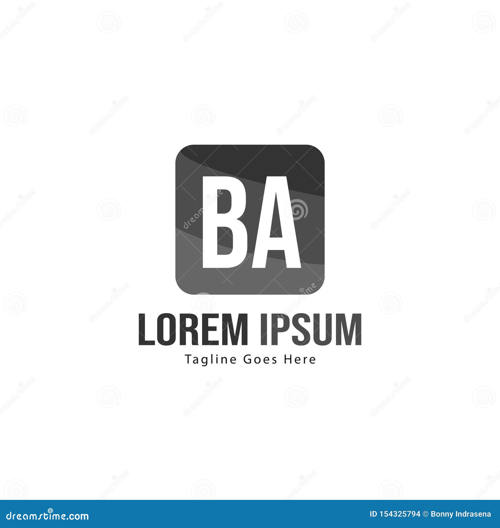 BA Letter Logo Design. Creative Modern BA Letters Icon Illustration ...