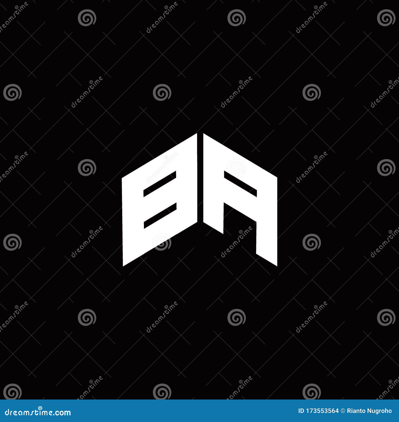 BA Logo Monogram Modern Design Template Stock Vector - Illustration of ...