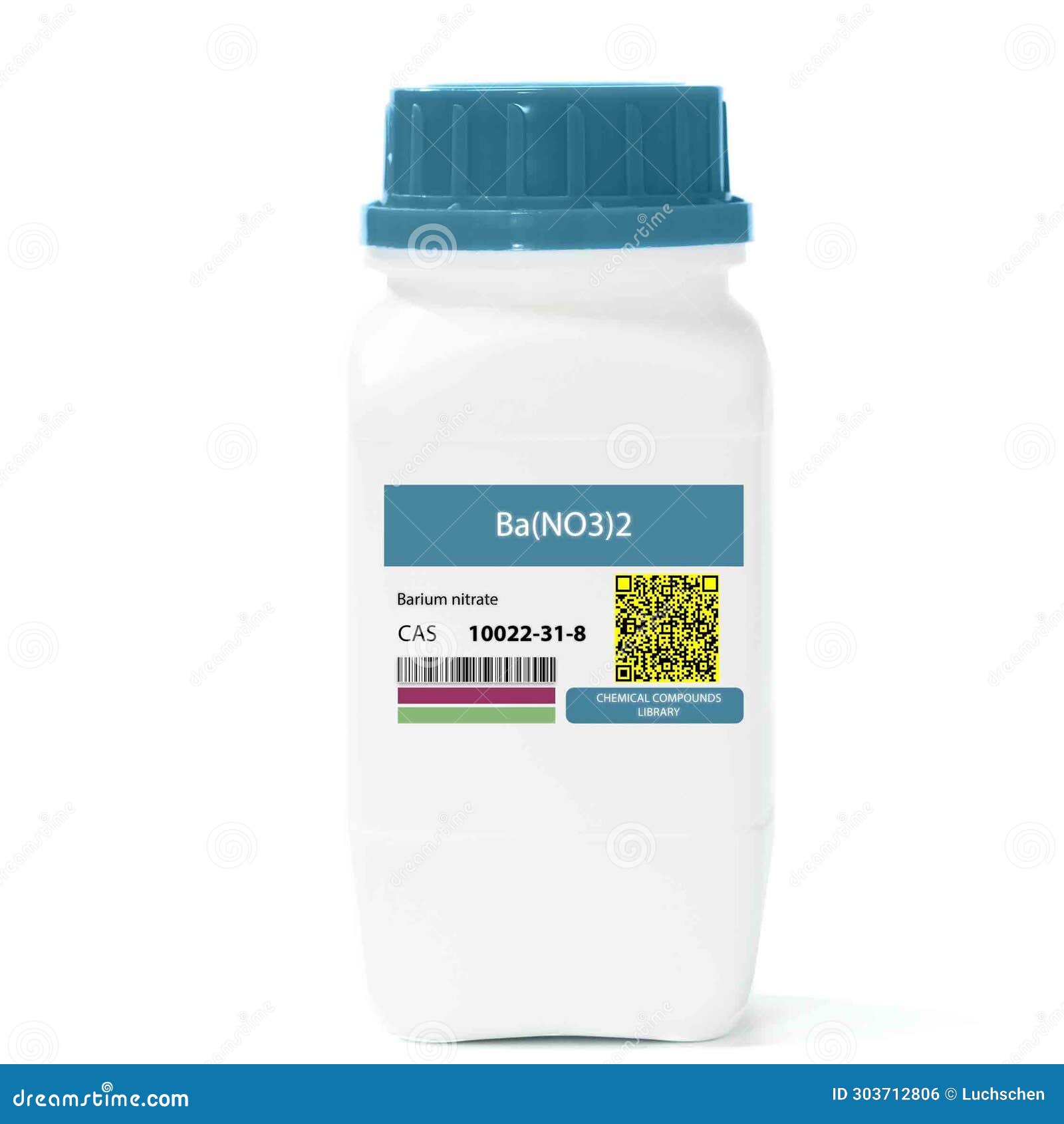 Ba(NO3)2 - Barium Nitrate stock photo. Image of flask - 303712806