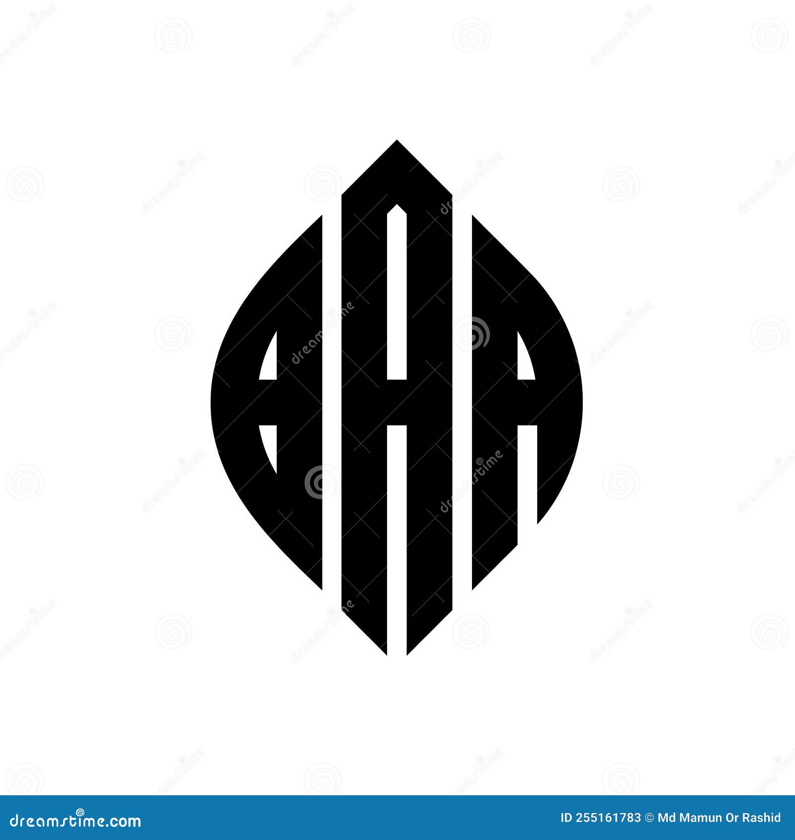 BAA Circle Letter Logo Design with Circle and Ellipse Shape. BAA ...