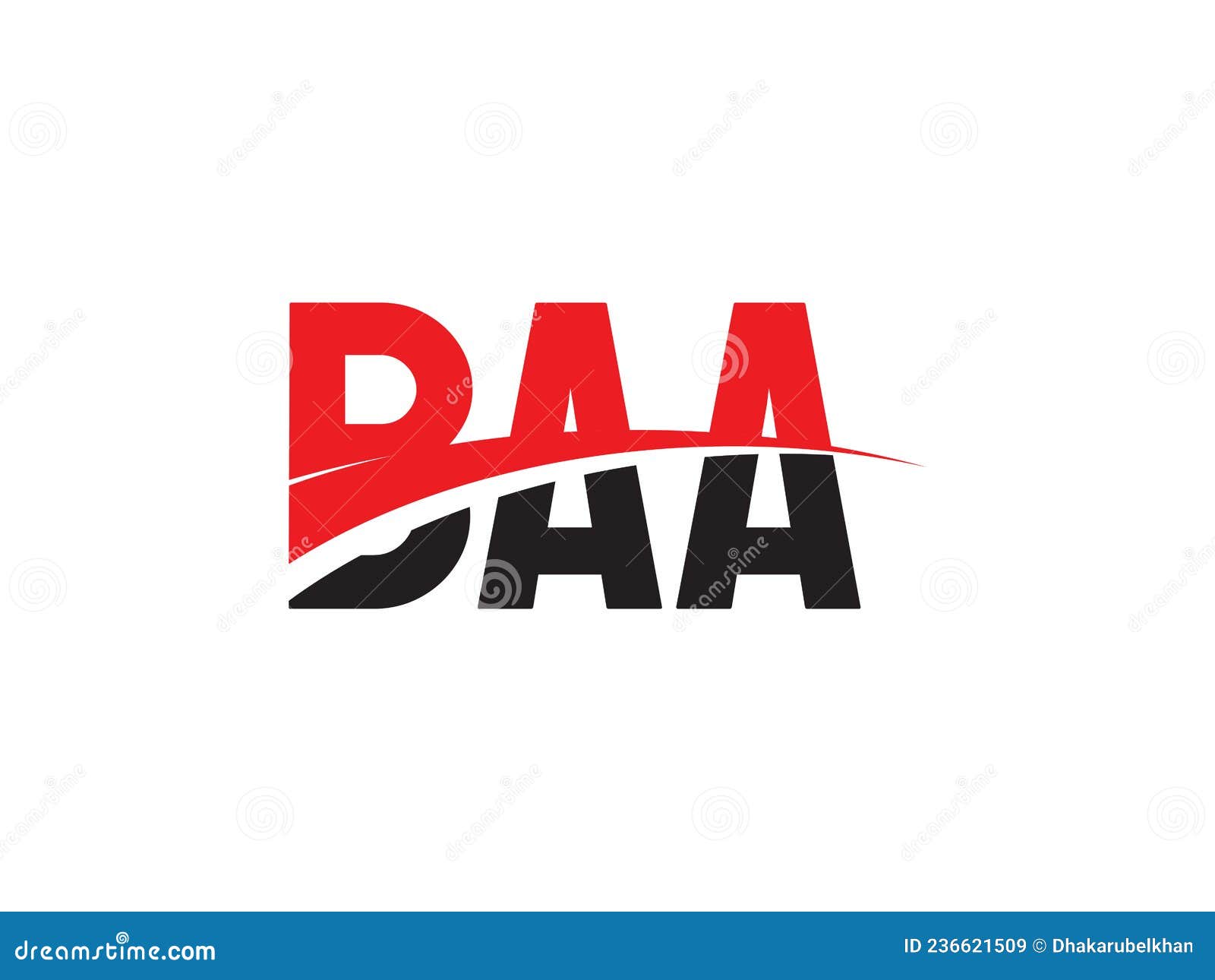 BAA Letter Initial Logo Design Vector Illustration Stock Vector ...