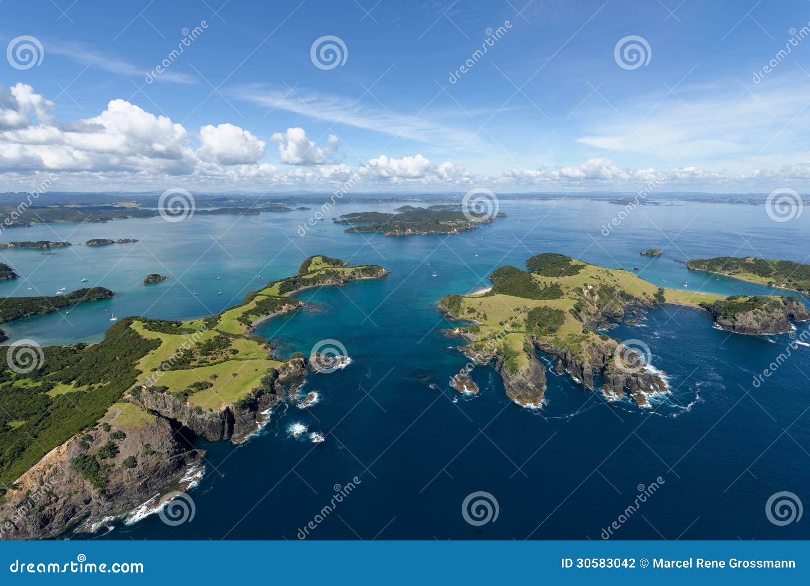 Baai Van Eilanden Nieuw Zeeland Stock Foto - Image of onderzoek, baai ...