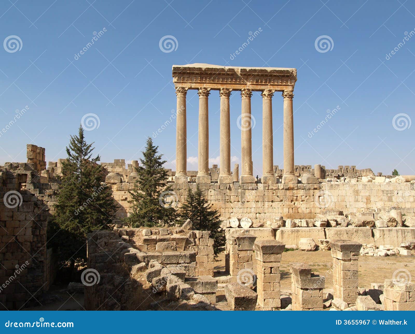 Baalbek stock image. Image of history, historic, arena - 3655967