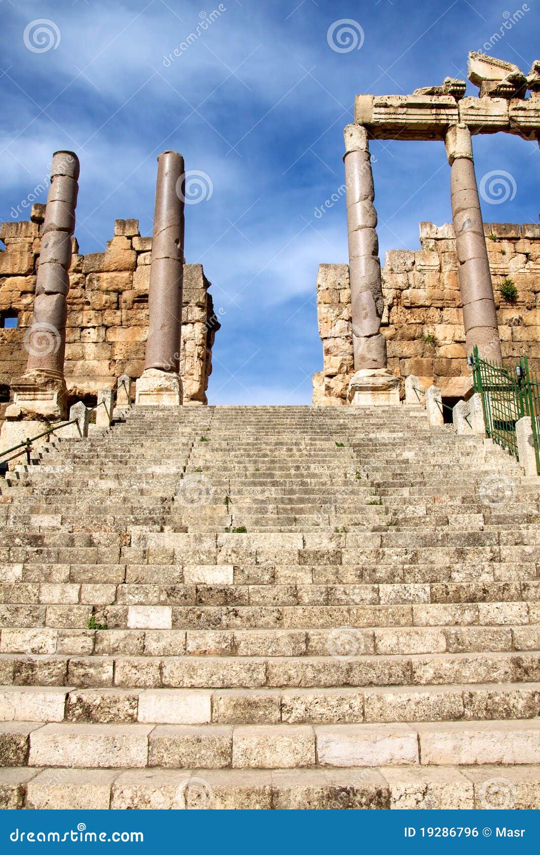 Ruins of Baalbek stock photo. Image of pillars, daytime - 19286796