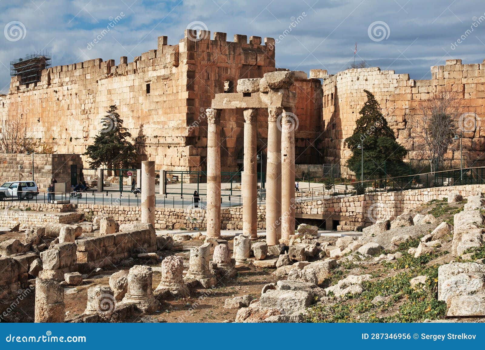 Baalbek, Lebanon - 31 Dec 2017. Temple of Venus in Baalbek, Lebanon ...