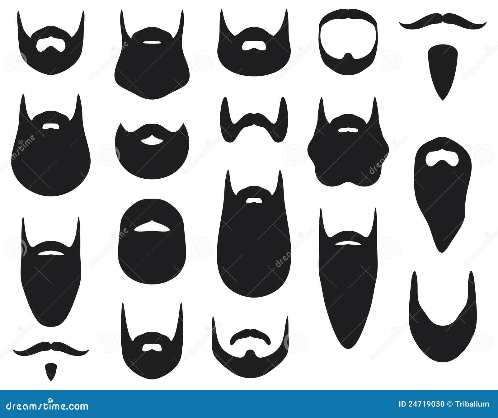 Baard vector illustratie. Illustration of mensen, beeldverhaal - 24719030