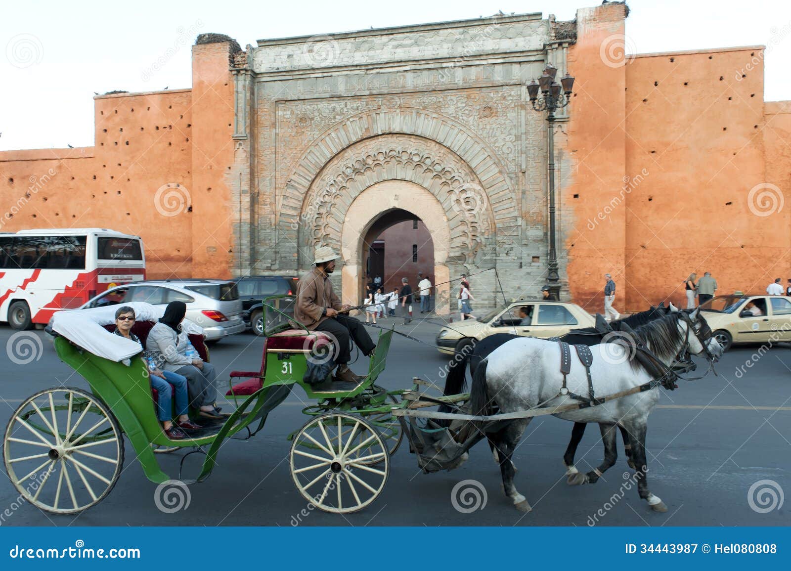 Bab Agnaou Marrakech redactionele fotografie. Image of monument - 34443987