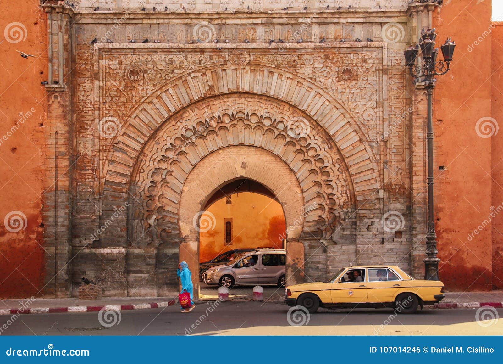 MARRAKESH, MOROCCO - JAN 2019: Moroccan Architecture Traditional ...