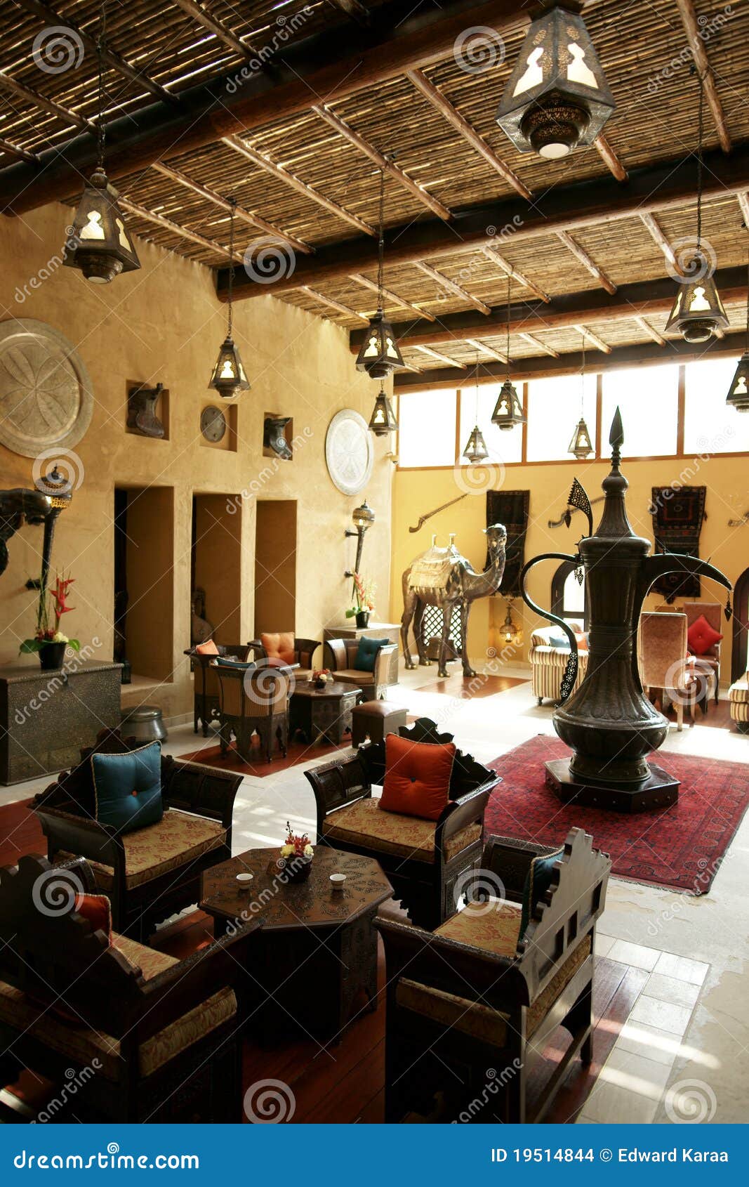 Bab Al-Shams Desert Resort editorial stock image. Image of arabian ...