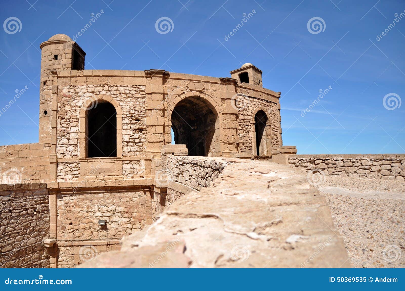 Bab Ljhad Gate in Essaouira Stock Image - Image of medieval, atlantic ...