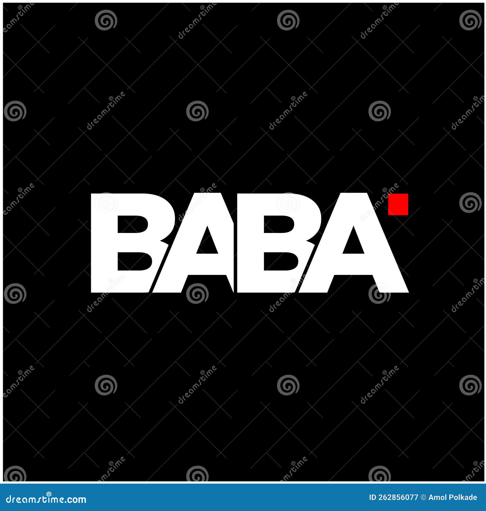 BABA Letters Icon. BABA Brand Name Initial Letters Monogram Stock ...