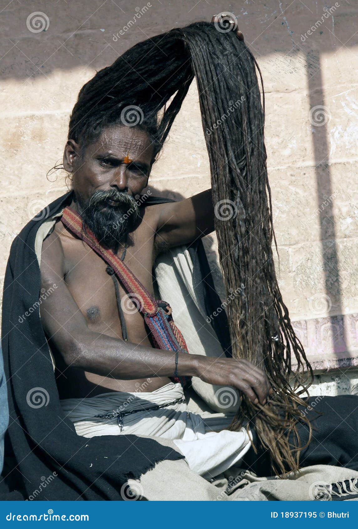 Baba with long Dreadlock editorial image. Image of pashupatinath - 18937195