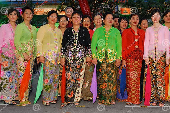 Baba Nyonya costumes editorial stock photo. Image of dress - 27813498