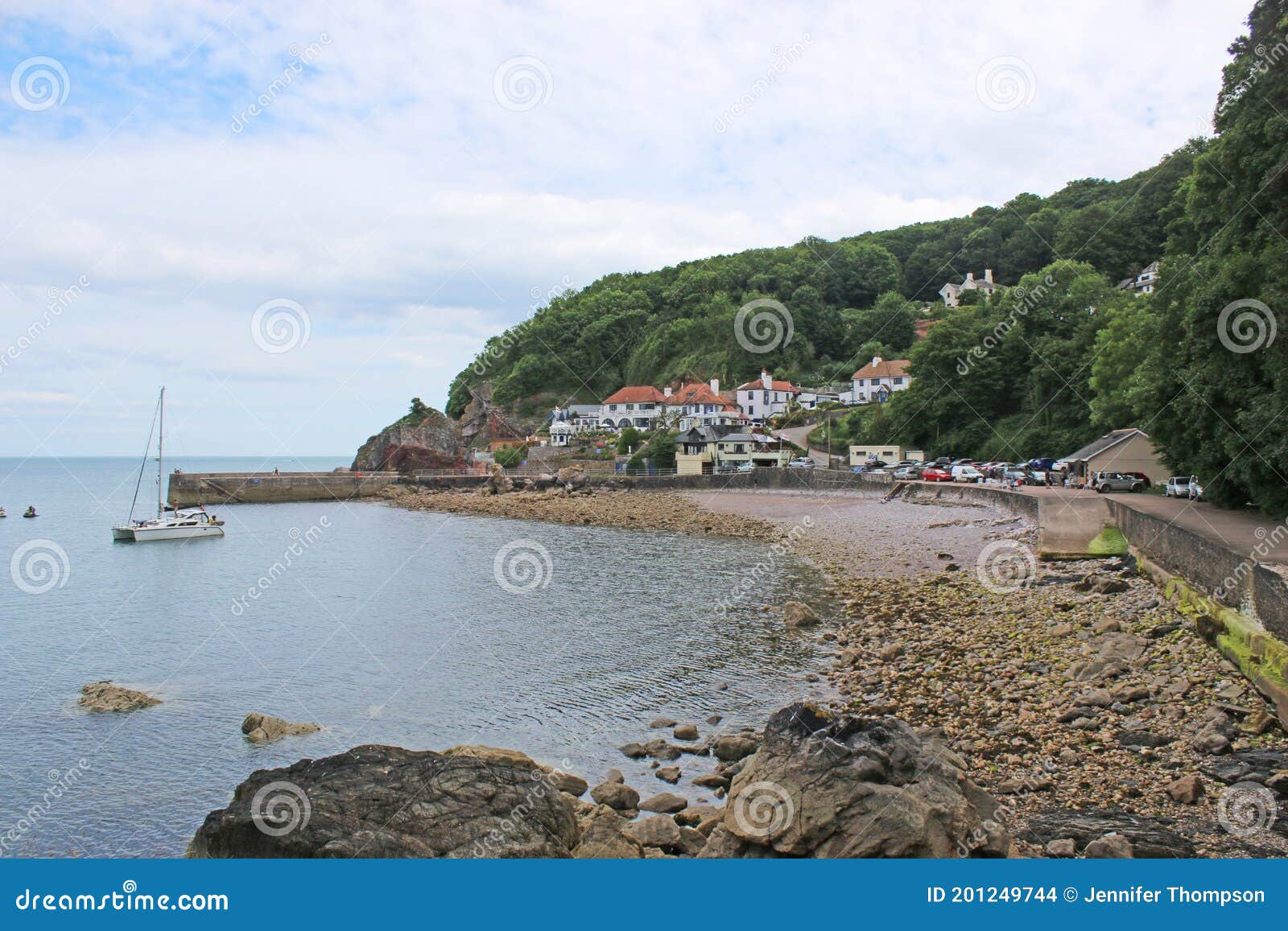 Babbacombe Beach, Torquay, Devon Stock Photo - Image of pier, oddicombe ...
