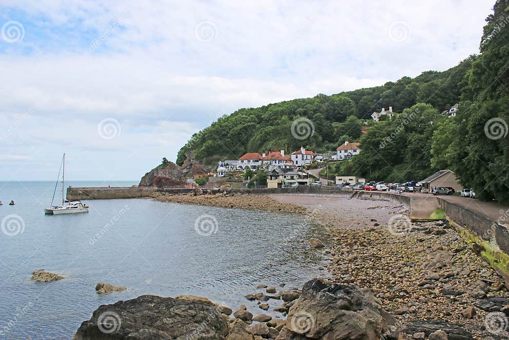 Babbacombe Beach, Torquay, Devon Stock Photo - Image of pier, oddicombe ...